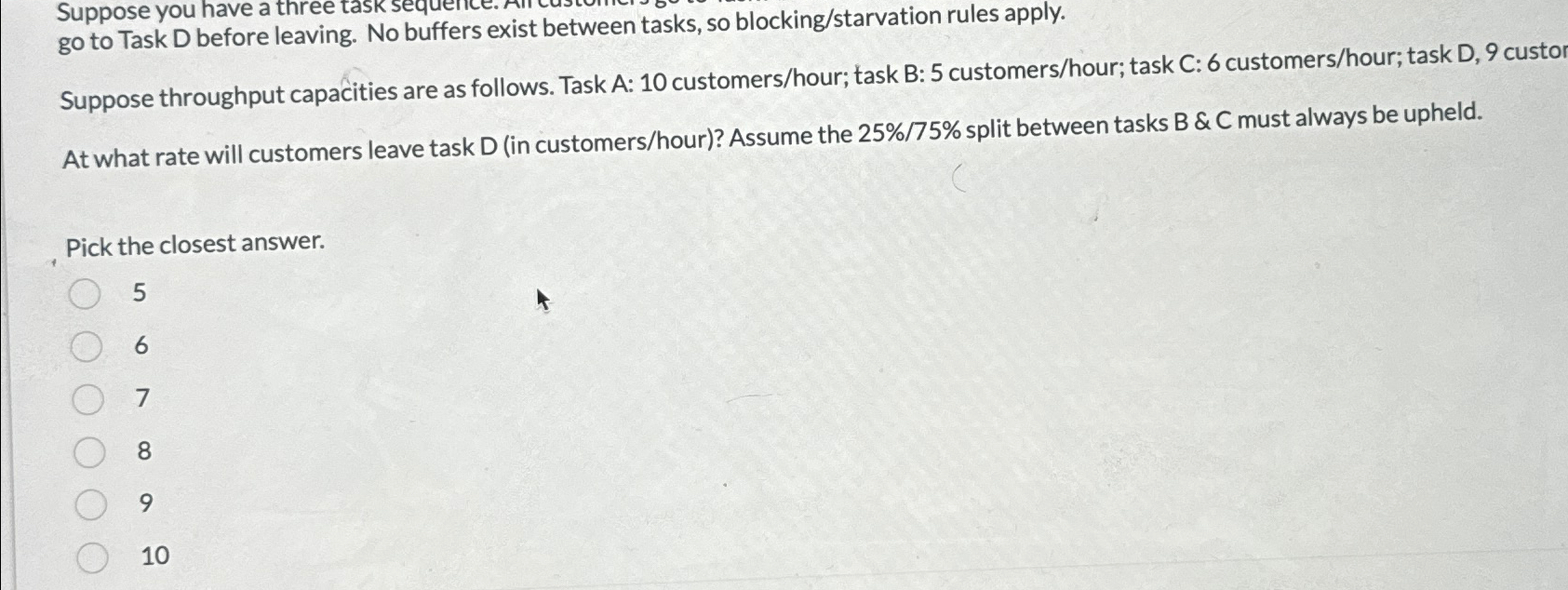 Solved Suppose you have a three task seq go to Task D | Chegg.com