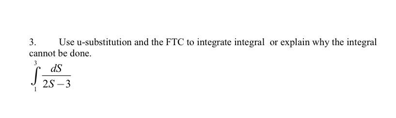 Solved Use u-substitution and the FTC to integrate integral | Chegg.com