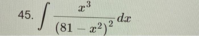 Solved Practice Exercises 7-56. Trigonometric substitutions | Chegg.com