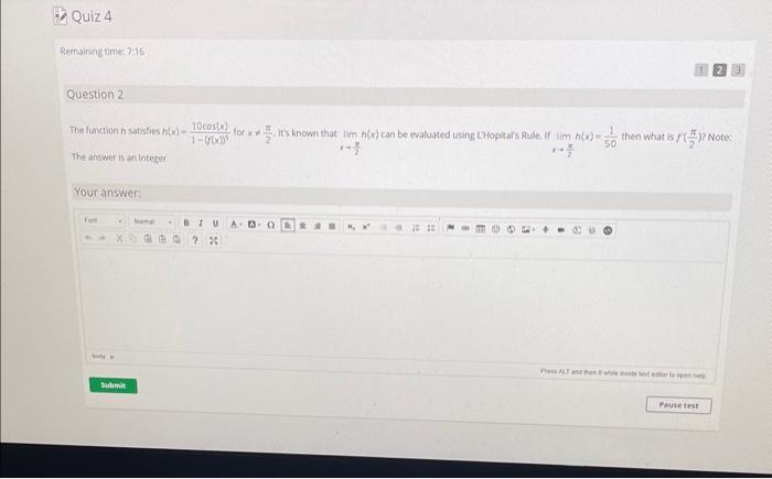 Solved The answir is an integer | Chegg.com