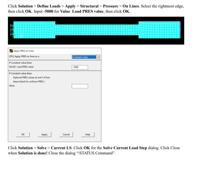 Solved Click Preprocessor > Meshing > Mesh > Areas > Free. | Chegg.com