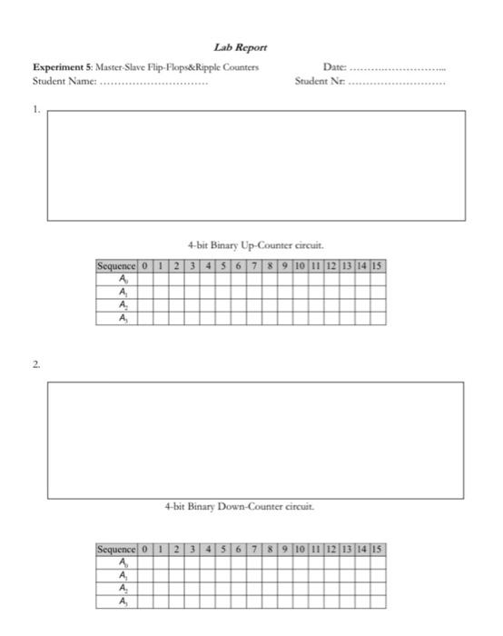 Solved 62 Experiment Procedure 1 Construct The 4 Bit 1029