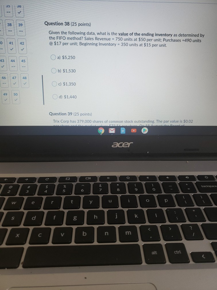 Solved 35 30 38 39 Question 38 (25 points) Given the | Chegg.com