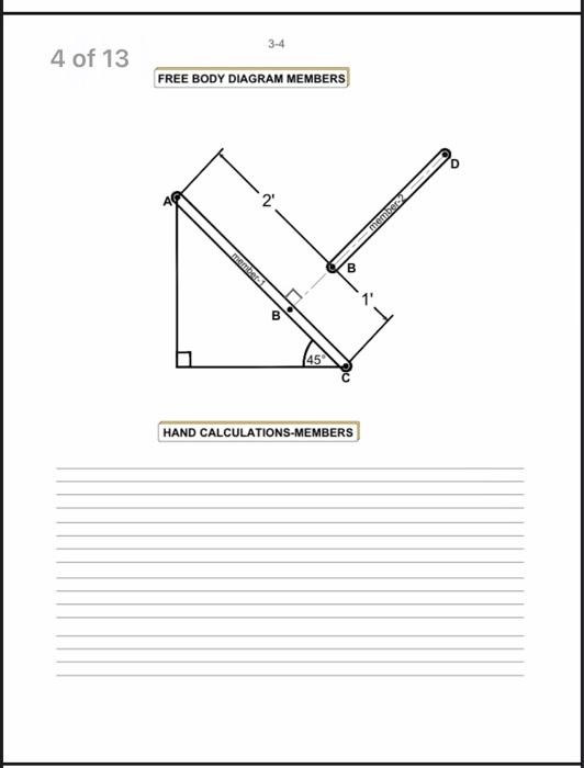 Solved 3-3 3 of 13 he method of members to find the true | Chegg.com