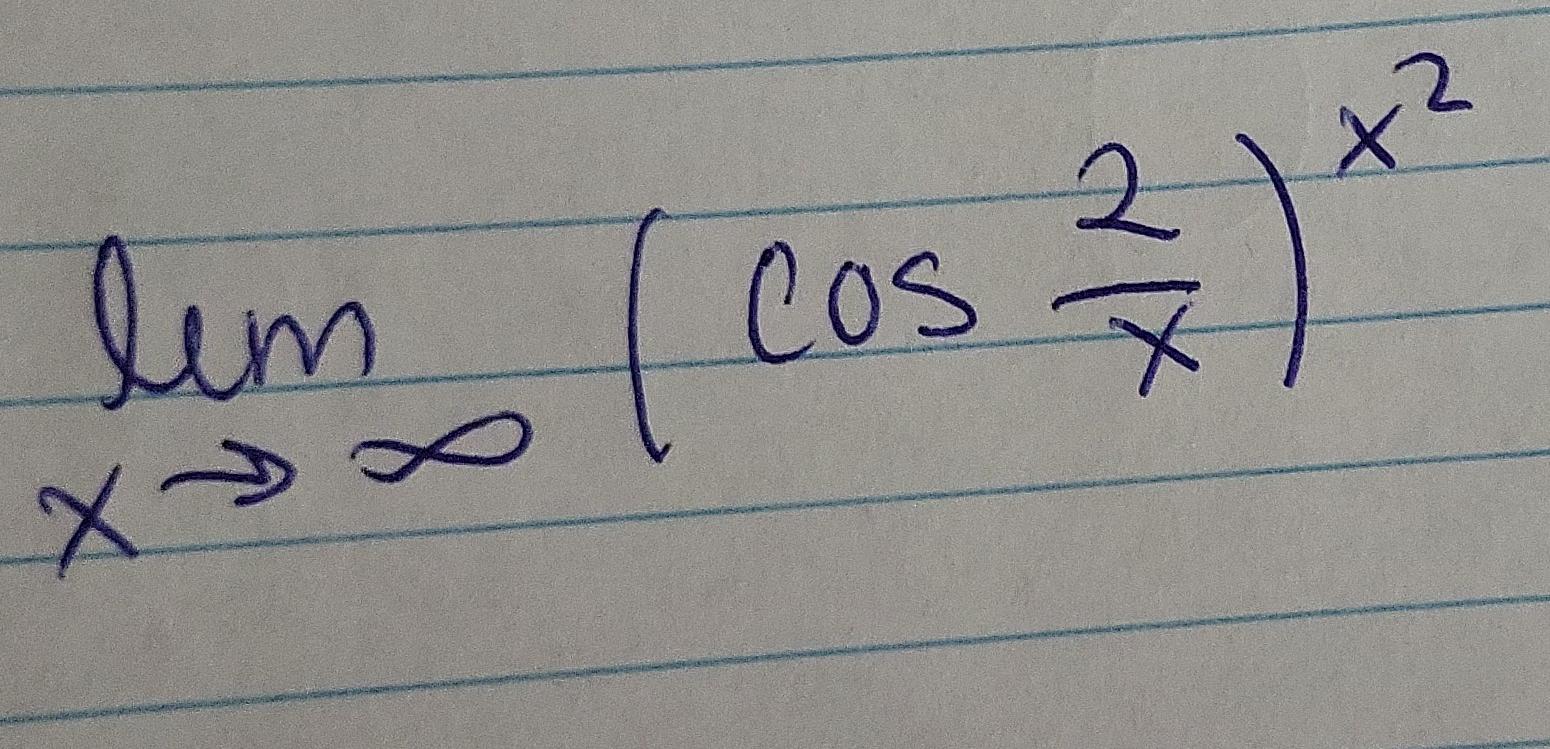 Solved 2 Evaluate the limit lim cos os 3 Х x2 lim ( cos 27 | Chegg.com