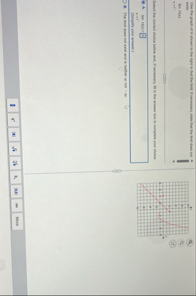 Solved Use the graph of H shown to the right to find the | Chegg.com