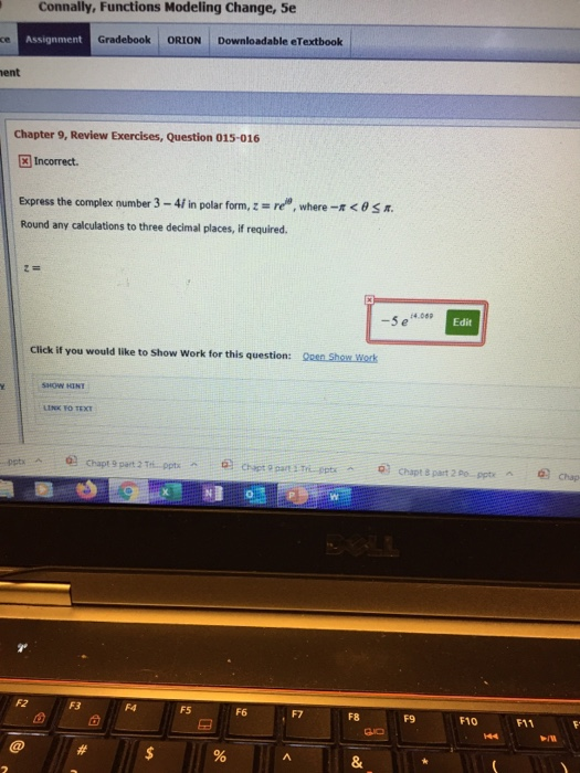 Solved Connally, Functions Modeling Change, 5e ce Assignment | Chegg.com