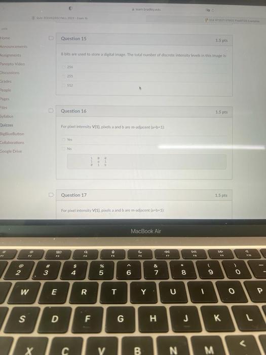 Solved 255 235 512 Question 16 1.5pts Question 17 15pts | Chegg.com Solved 255 235 512 Question 16 1.5pts Question 17 15pts | Chegg.com