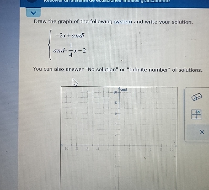 Draw the graph of the following system and write your | Chegg.com