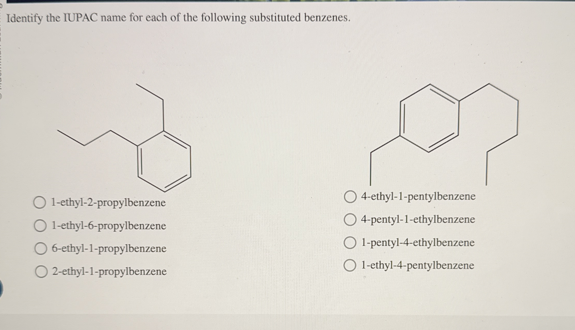 Identify the IUPAC name for each of the following | Chegg.com