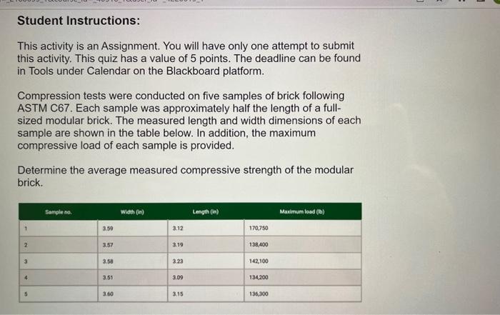 Solved Student Instructions: This activity is an Assignment. | Chegg.com