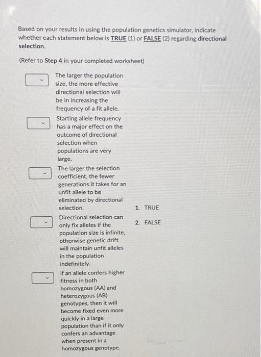 Solved Based on your results in using the population | Chegg.com