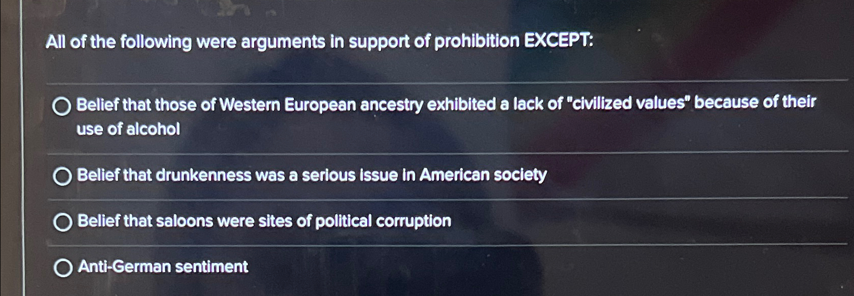 Solved All of the following were arguments in support of | Chegg.com