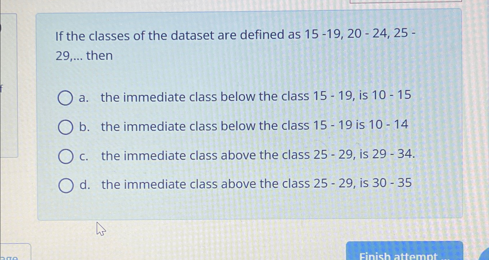 Solved If the classes of the dataset are defined as | Chegg.com