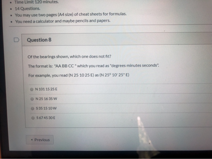 Solved • Time Limit 120 minutes. • 14 Questions. • You may | Chegg.com