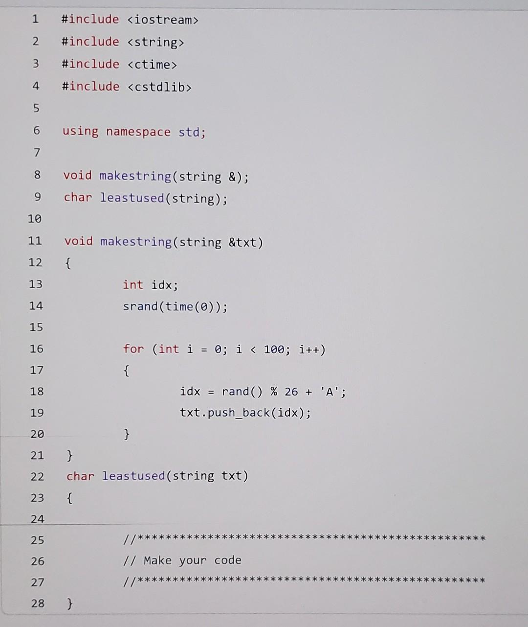 Solved We will make a program that checks the occurrences of | Chegg.com