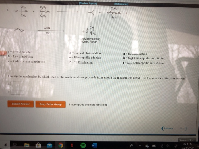 Solved Review Topics References 1. Hoto & — H-EN-CH BP CH | Chegg.com