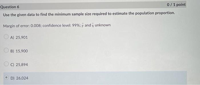 Solved Use the given data to find the minimum sample size | Chegg.com