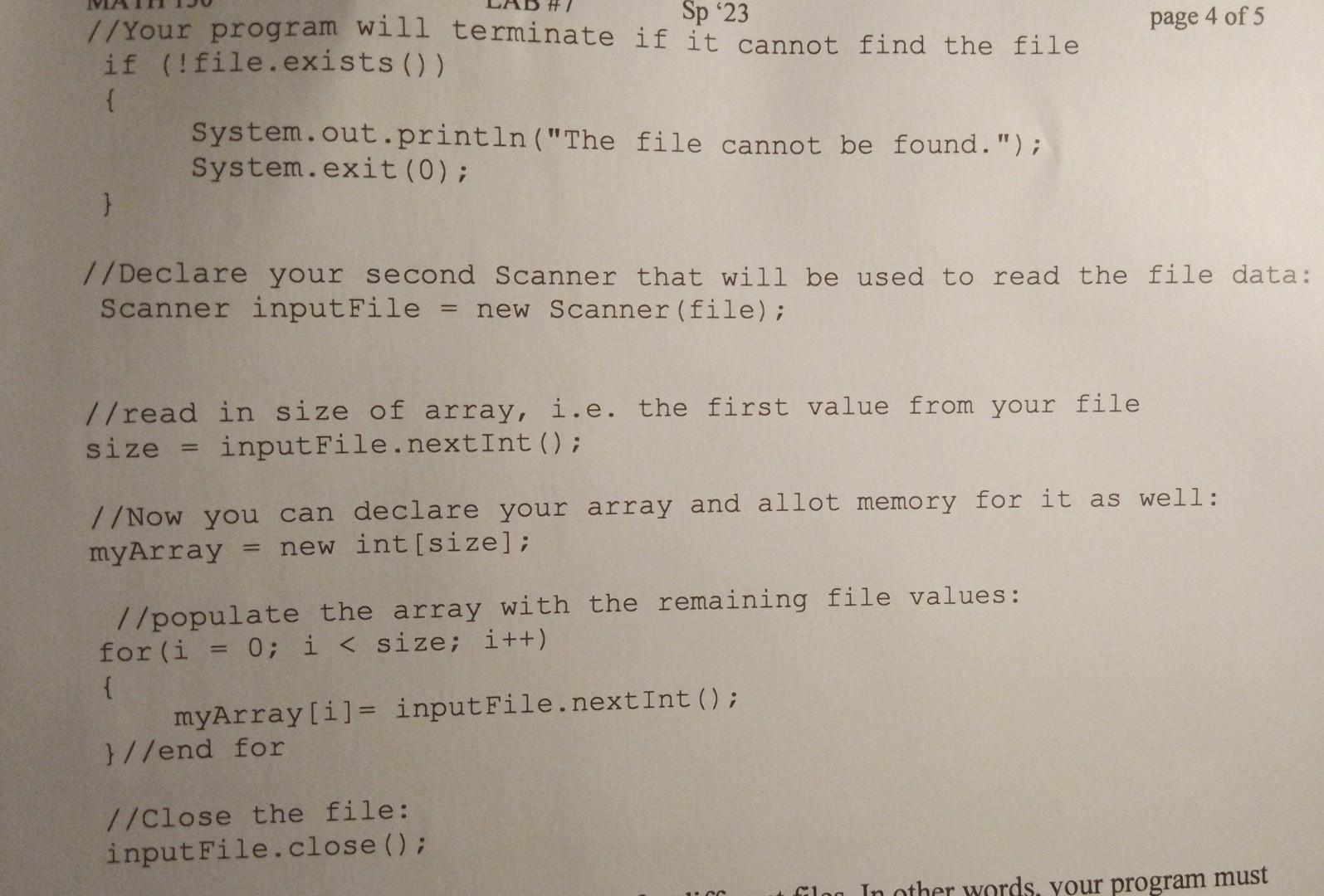 Solved Write a Java program that resides in a file named Lab | Chegg.com