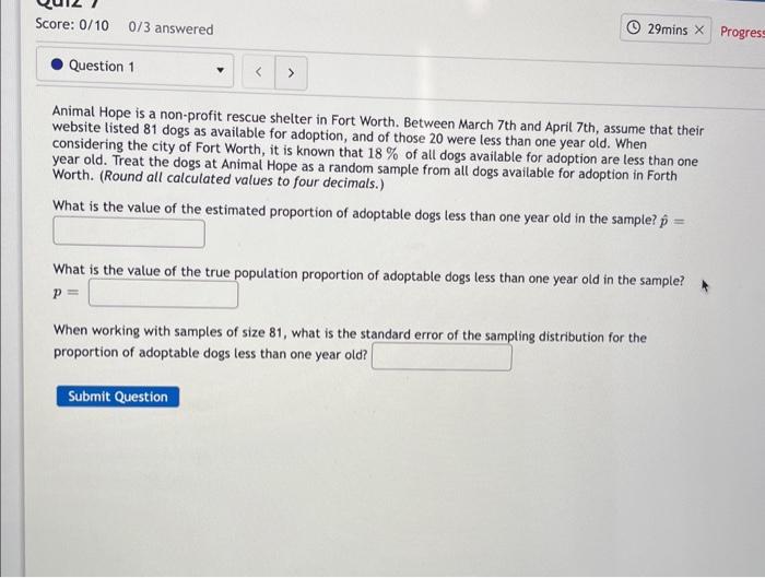 Solved Animal Hope is a non-profit rescue shelter in Fort | Chegg.com