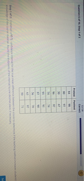 Solved to determine if his teaching method increases | Chegg.com
