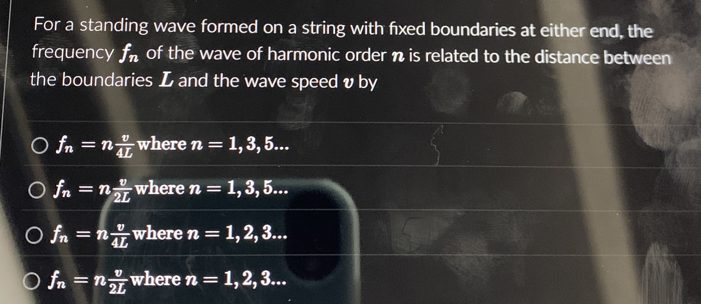 Solved For a standing wave formed on a string with fixed | Chegg.com