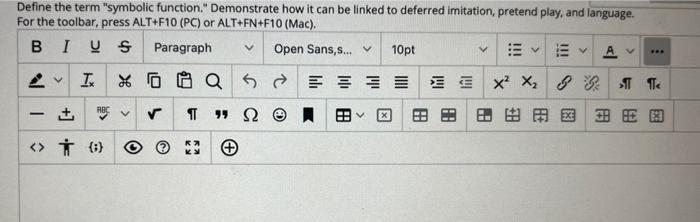 Solved Define the term "symbolic function." Demonstrate how | Chegg.com