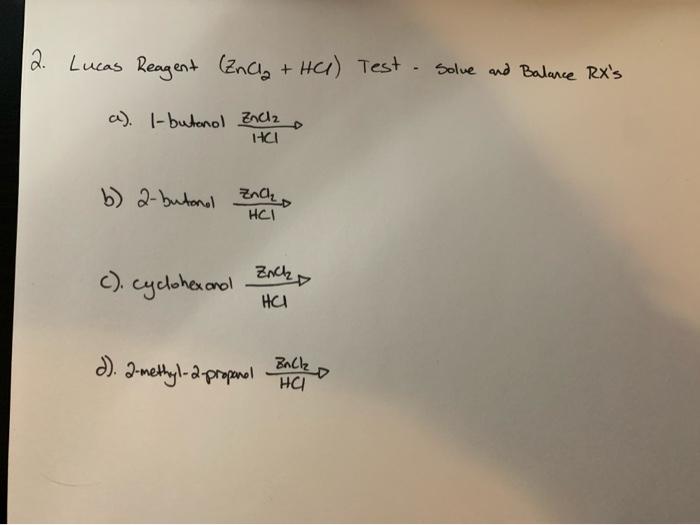 Solved solve and balance the following reactions using the | Chegg.com