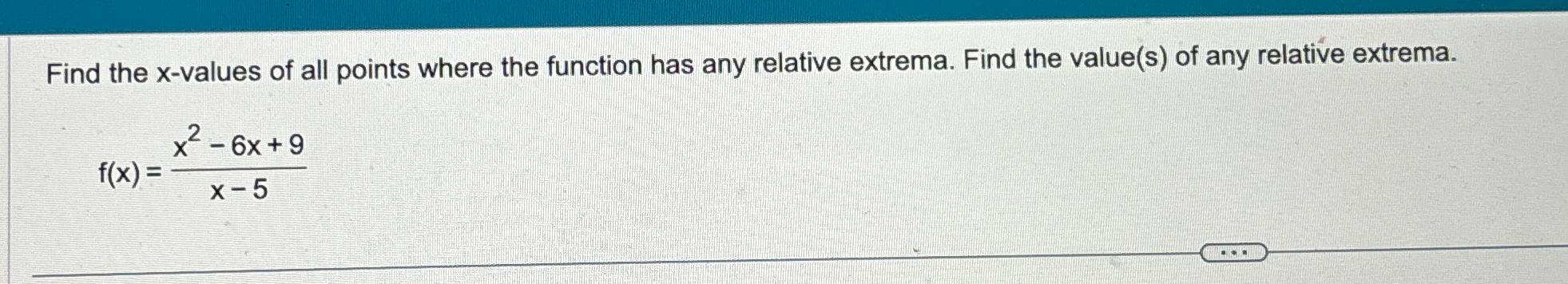 Solved Find the x-values of all points where the function | Chegg.com