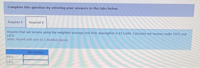 Solved Problem 5-34 (Algo) Cost flow assumptions-FIFO, LIFO, | Chegg.com