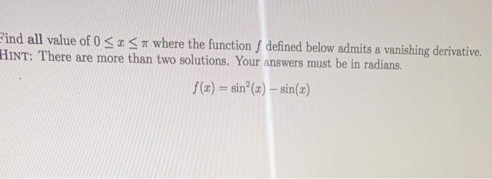 Solved Find all value of 0