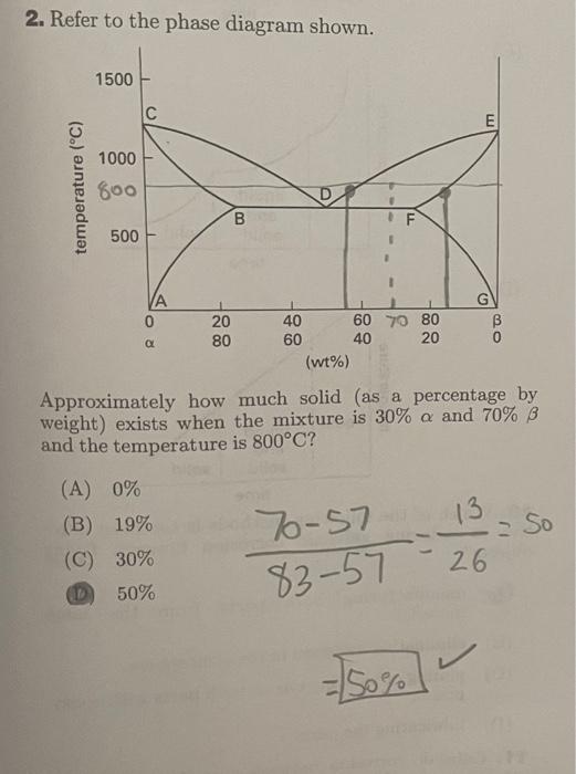 Hidden Weight Percent Phase Diagram Solved Instructions For