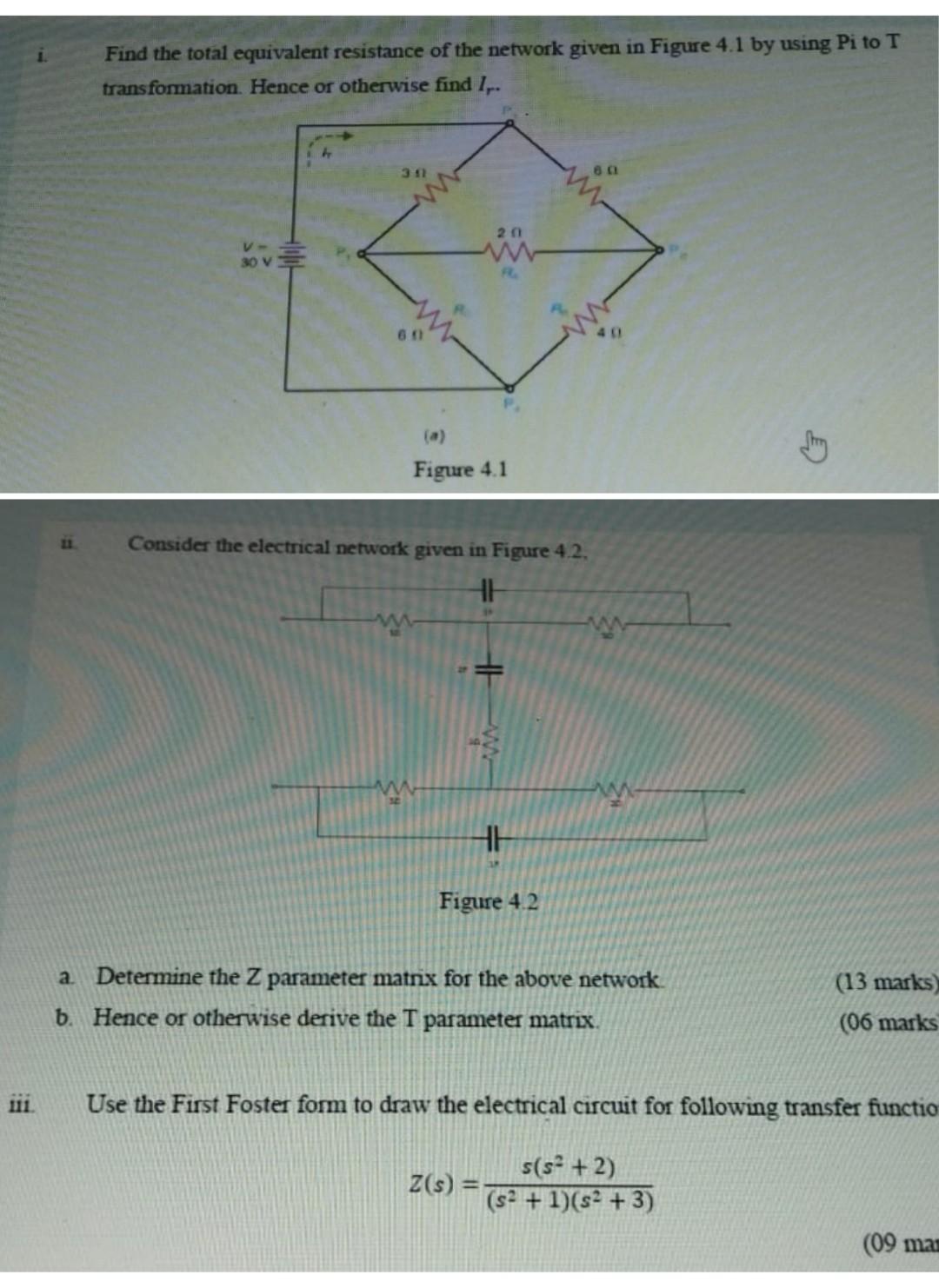 Solved Find the total equivalent resistance of the network | Chegg.com