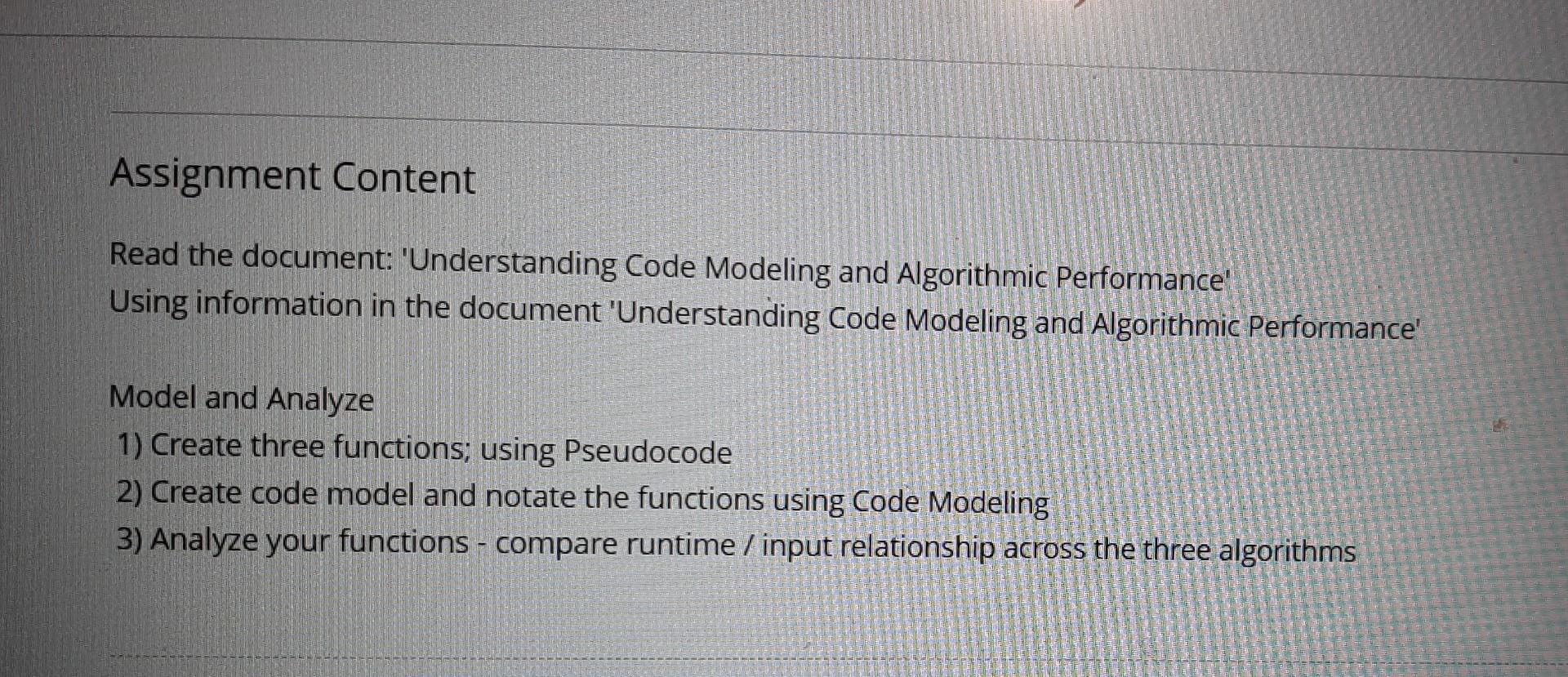 Solved Assignment Content Read the document: 'Understanding | Chegg.com