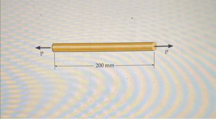Solved The acrylic plastic rod is 200 mm long and 10 mm in | Chegg.com