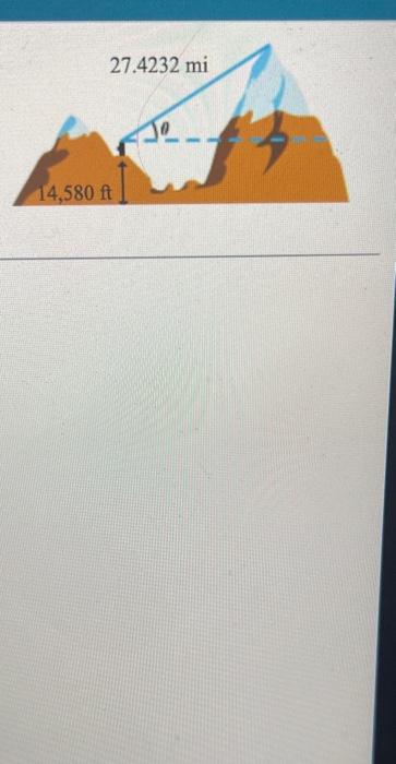 Solved The altitude of a mountain peak is measured as shown | Chegg.com