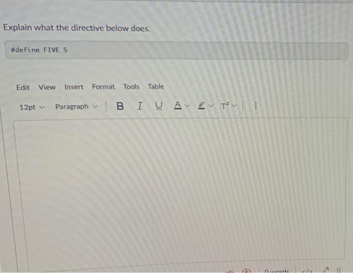 Solved Explain what the directive below does. | Chegg.com