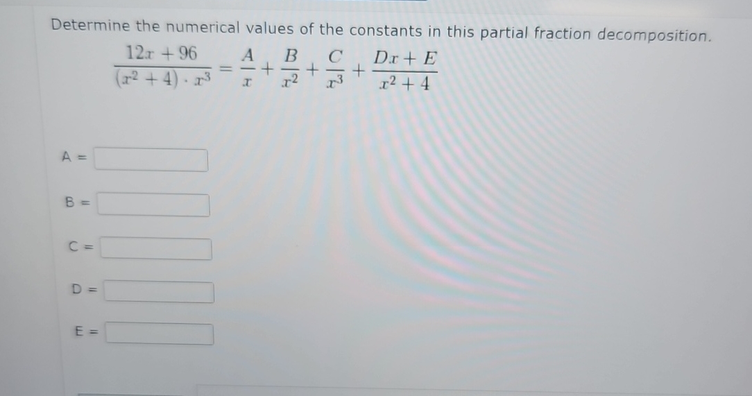 Solved Determine the numerical values of the constants in | Chegg.com