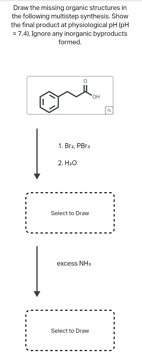 Solved Draw the missing organic structures inthe following | Chegg.com
