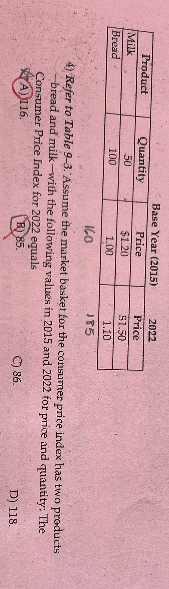 Solved \table[[Product,Base Year | Chegg.com