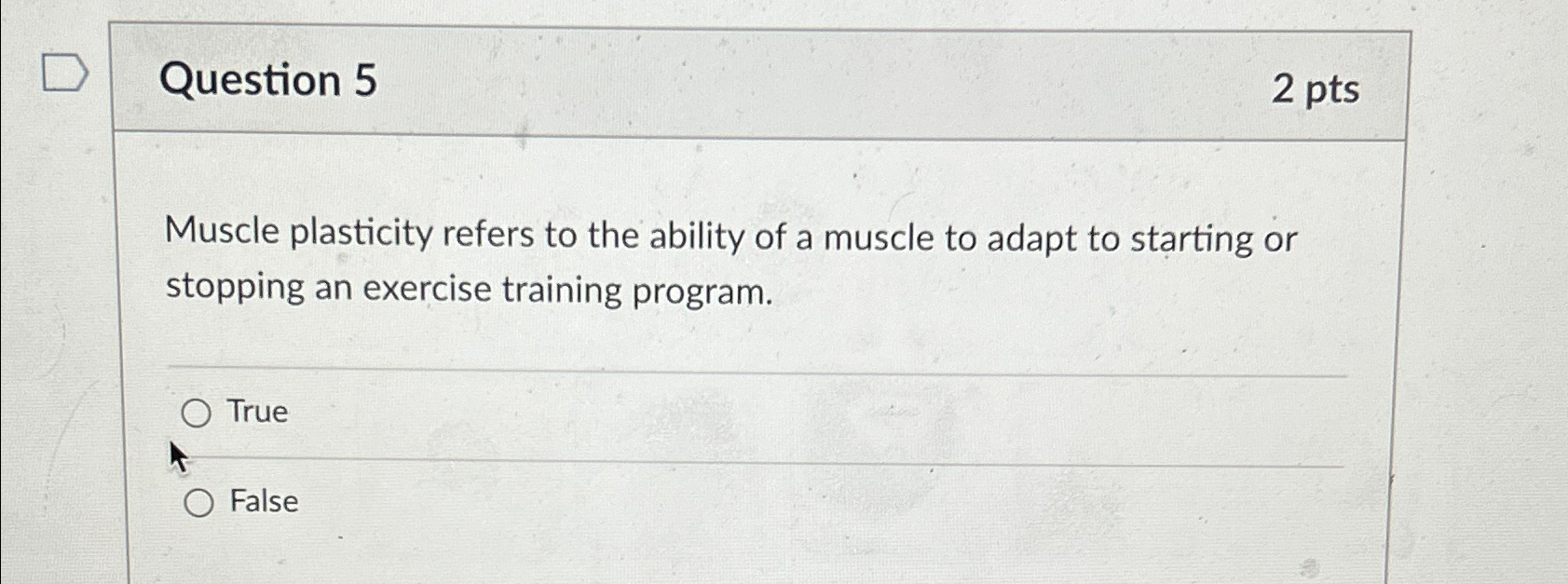 Solved Question 52 ﻿ptsMuscle plasticity refers to the | Chegg.com