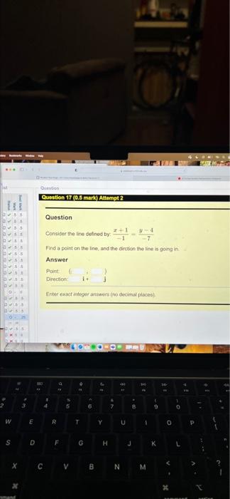 Solved Consider the line delined by \\( | Chegg.com