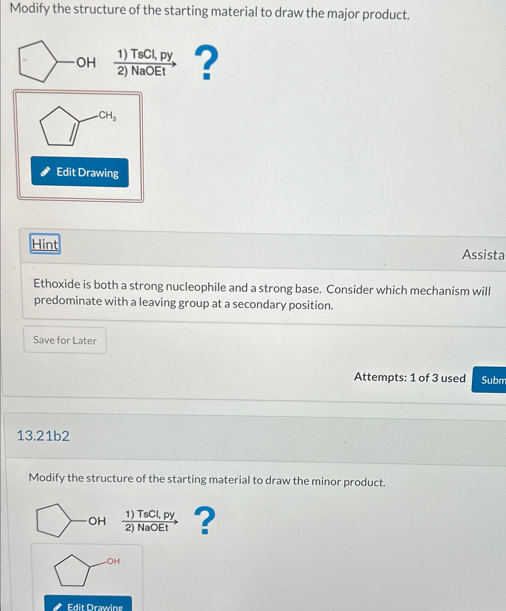 Solved Modify the structure of the starting material to draw | Chegg.com