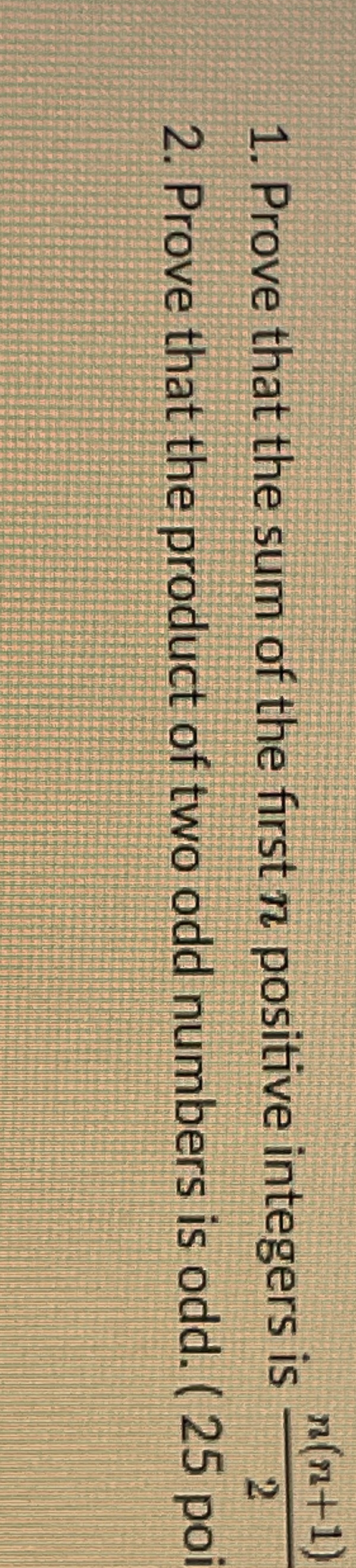 Solved Prove that the sum of the first n ﻿positive integers | Chegg.com