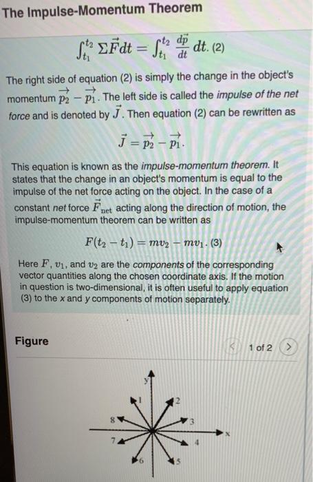 Solved The Impulse-Momentum Theorem Learning Goal: To learn | Chegg.com