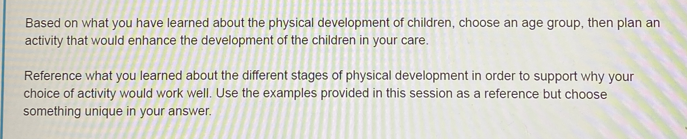 Solved Based on what you have learned about the physical | Chegg.com