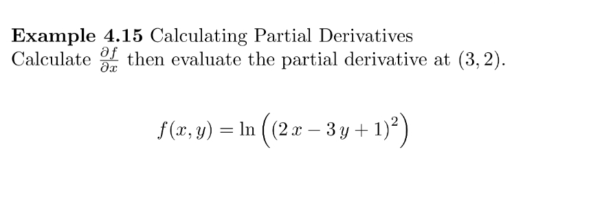 Solved Example 4.15 ﻿Calculating Partial | Chegg.com