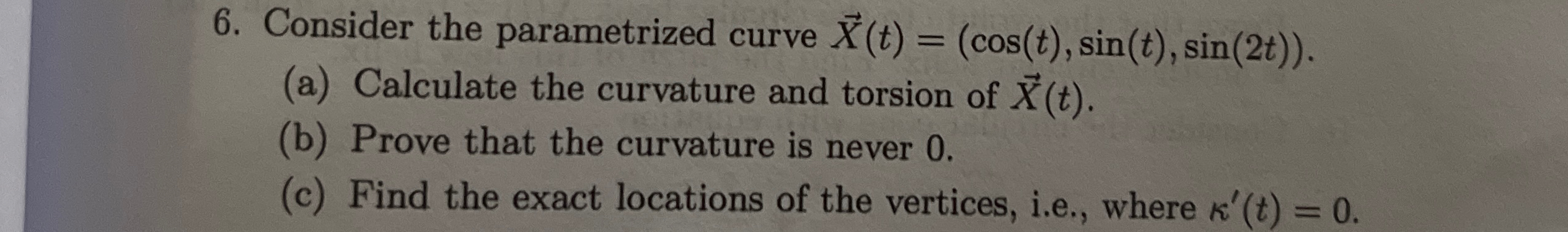 Solved Consider the parametrized curve | Chegg.com