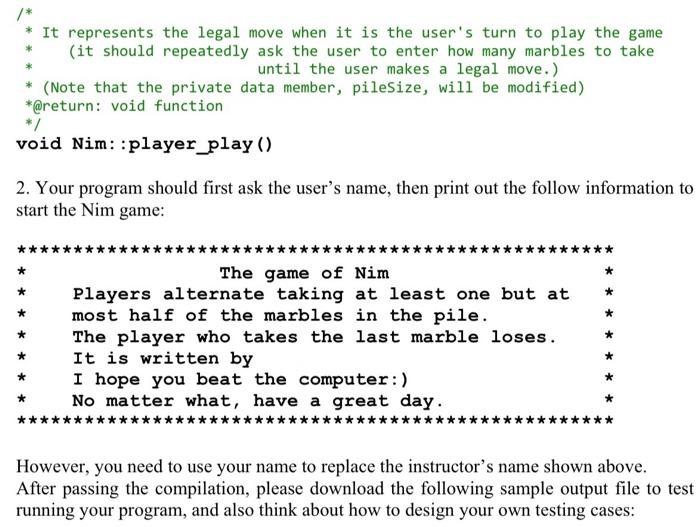 Solved Problem Statement: In a game named Nim, two or more | Chegg.com