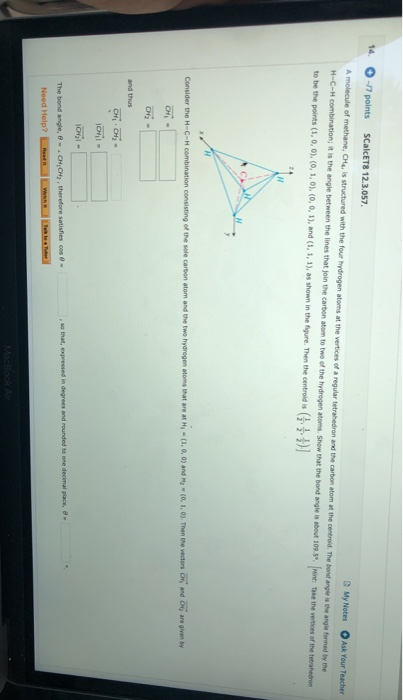 Solved 0-17 points CalcETS 12.3.057. A c e of methane, CH, | Chegg.com Solved 0-17 points CalcETS 12.3.057. A c e of methane, CH, | Chegg.com